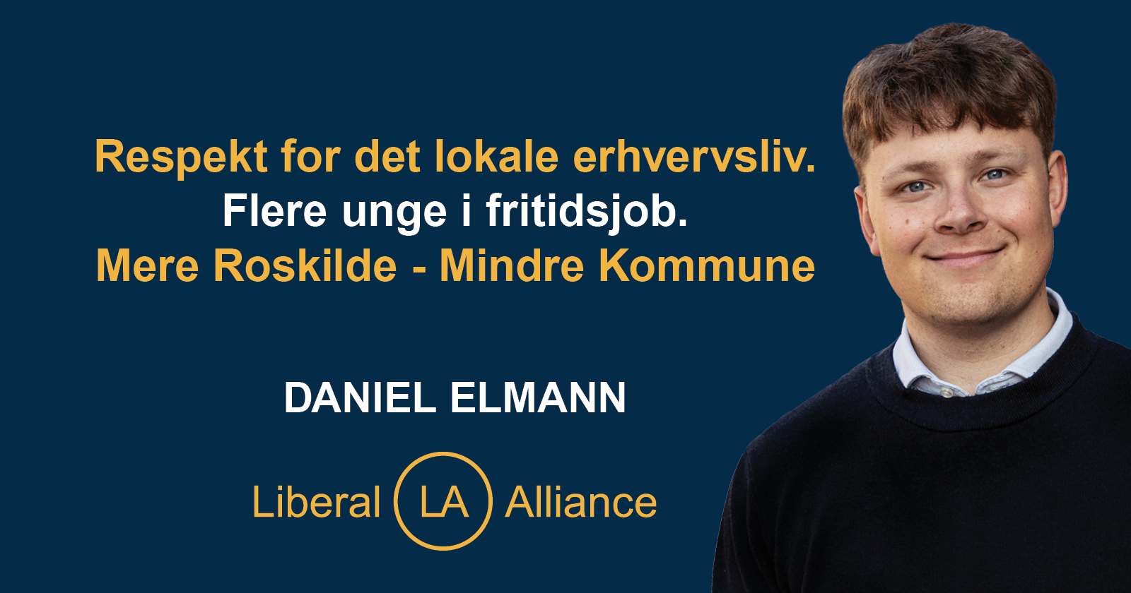Daniel Elmann - Liberal Alliance - Kommunalvalget Roskilde 2025